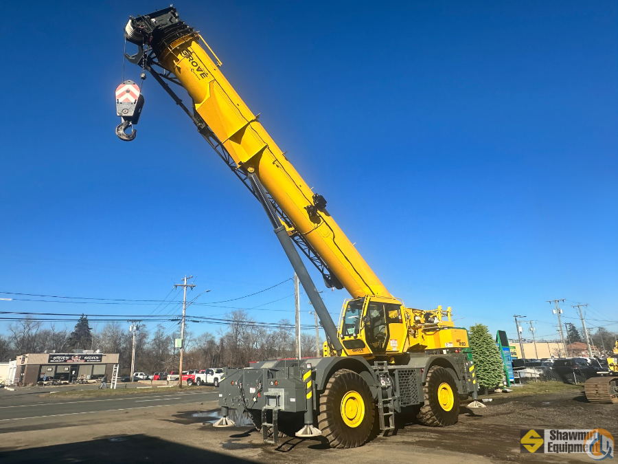 Grove GRT8100 Rough Terrain Cranes Very Good Shawmut Equipment Company ...